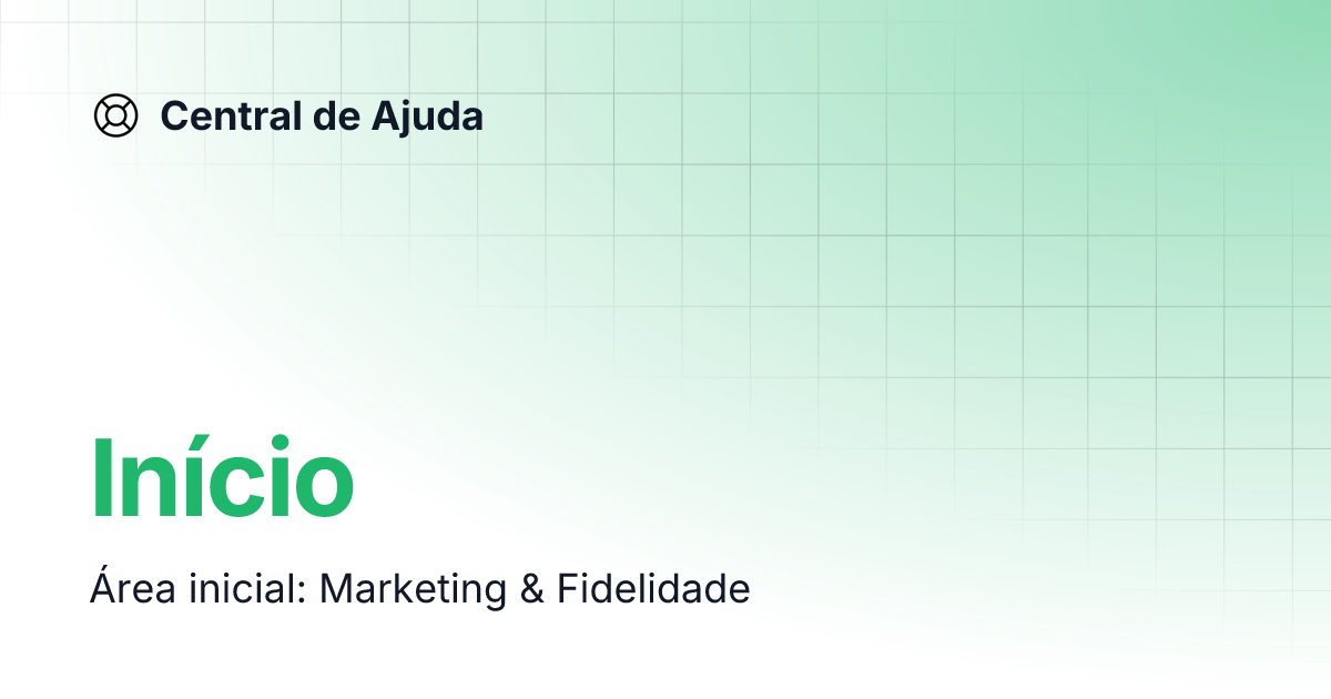 Início | Central de Ajuda